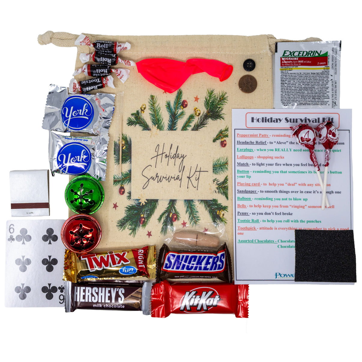 Holiday Survival Kit | Christmas Funny Gag Gift – Powers Handmade Gifts